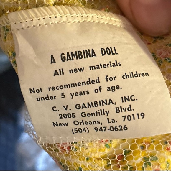Gambina | Other | New Orleans Gambina Doll Sleepy Eyes Long Dress Circa ...